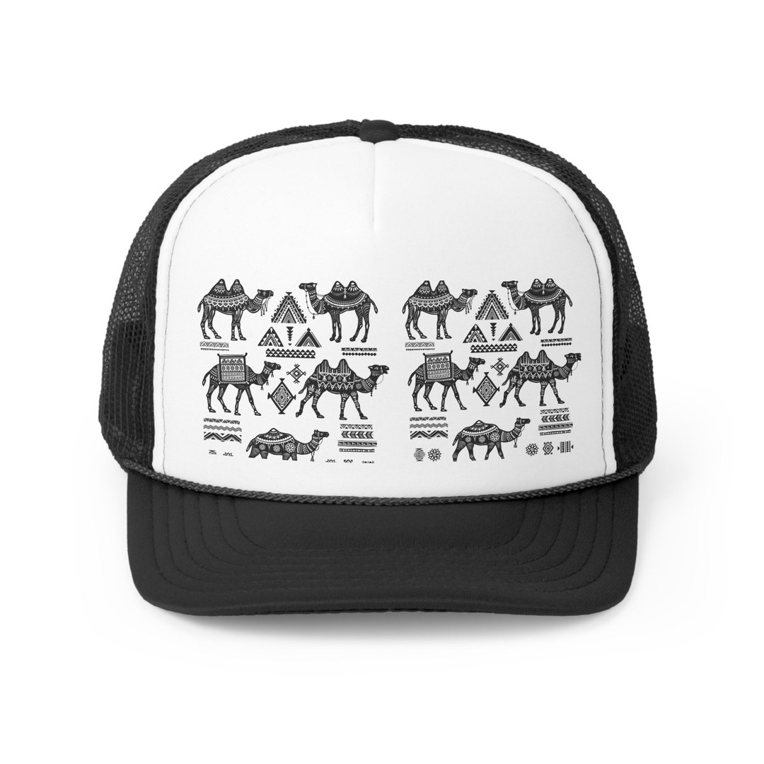 Camel Design Trucker Caps - Etsy