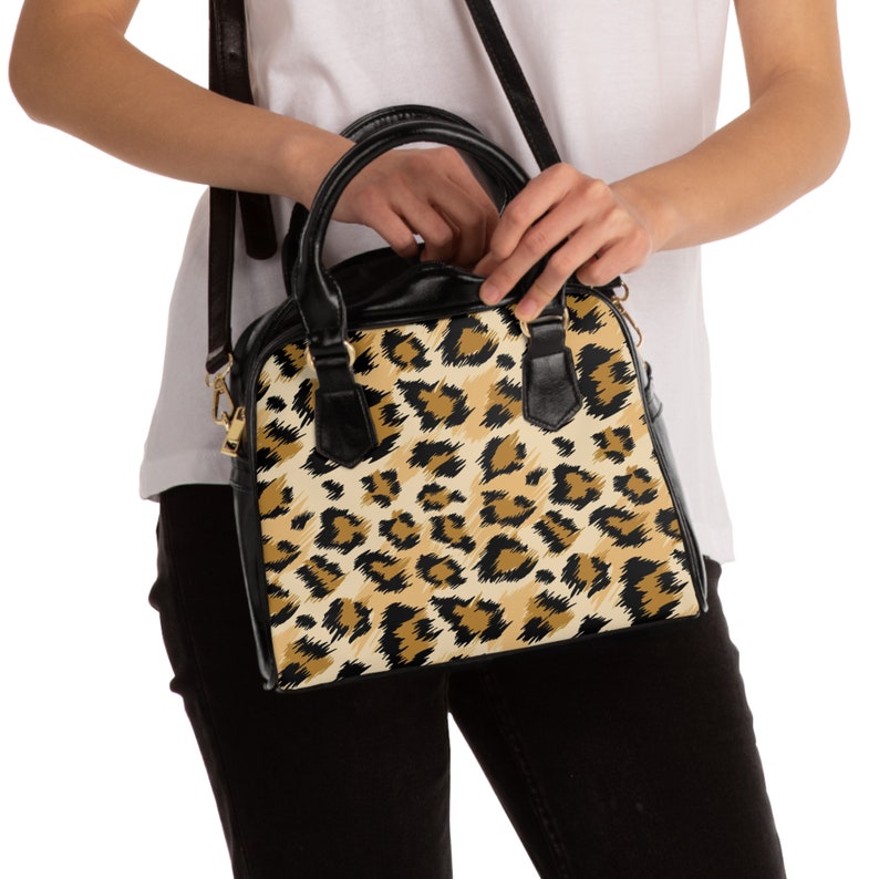 African Leopard Pattern Design, Shoulder Handbag - Etsy