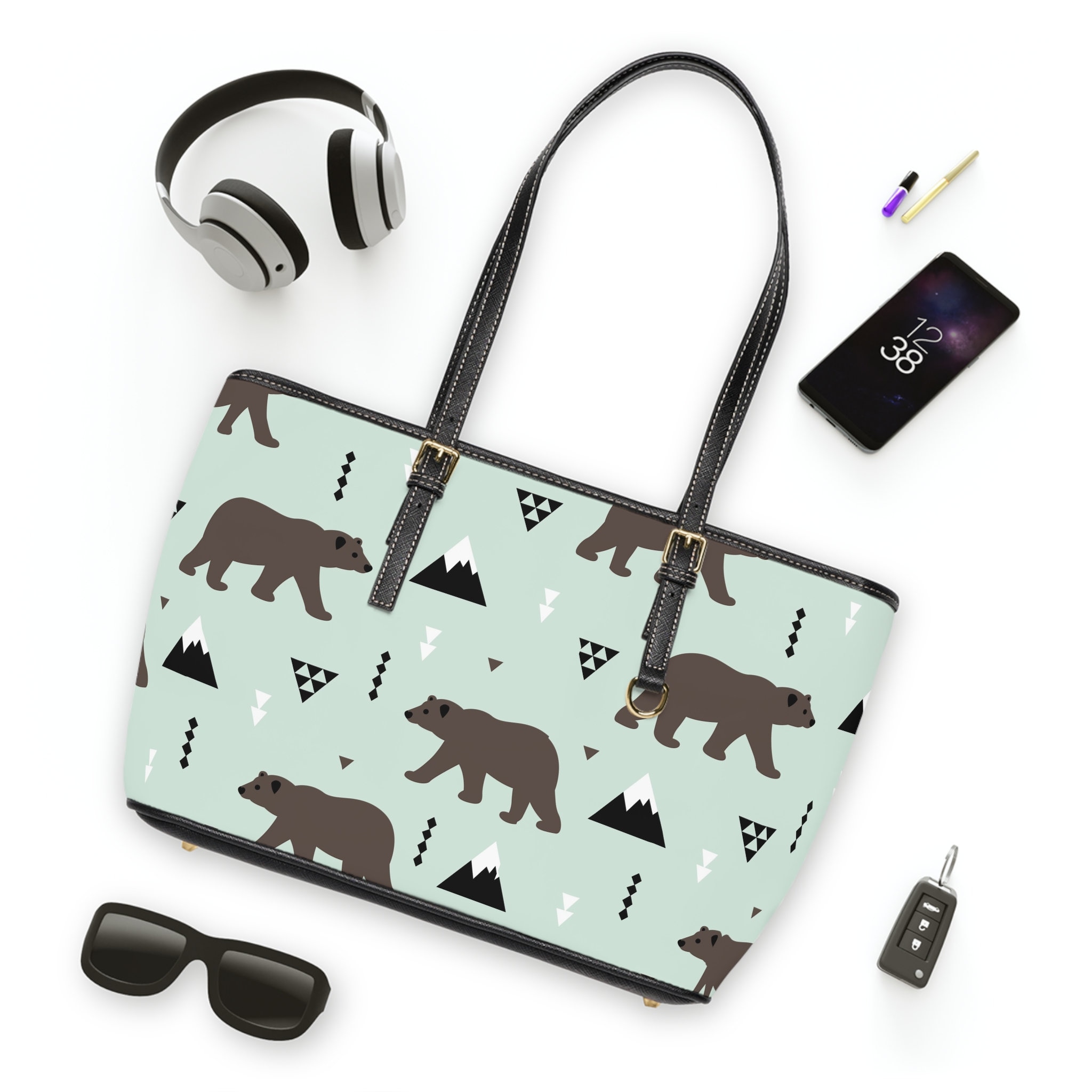 BEAR DESIGN PU Leather Shoulder Bag - Etsy