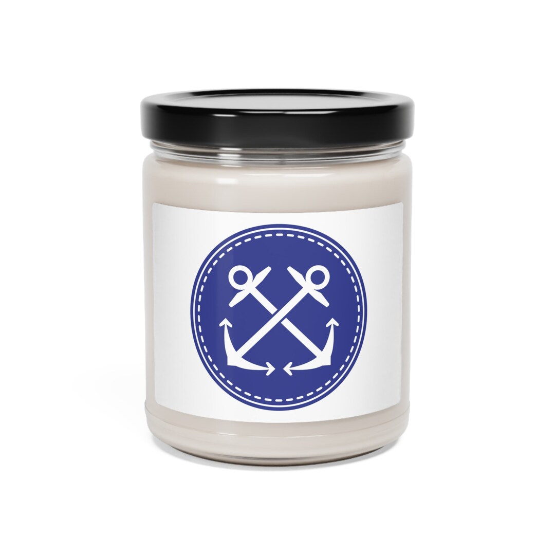 Boatswain's Mate Sailor (crossed Anchors) Scented Soy Candle, 9oz - Etsy