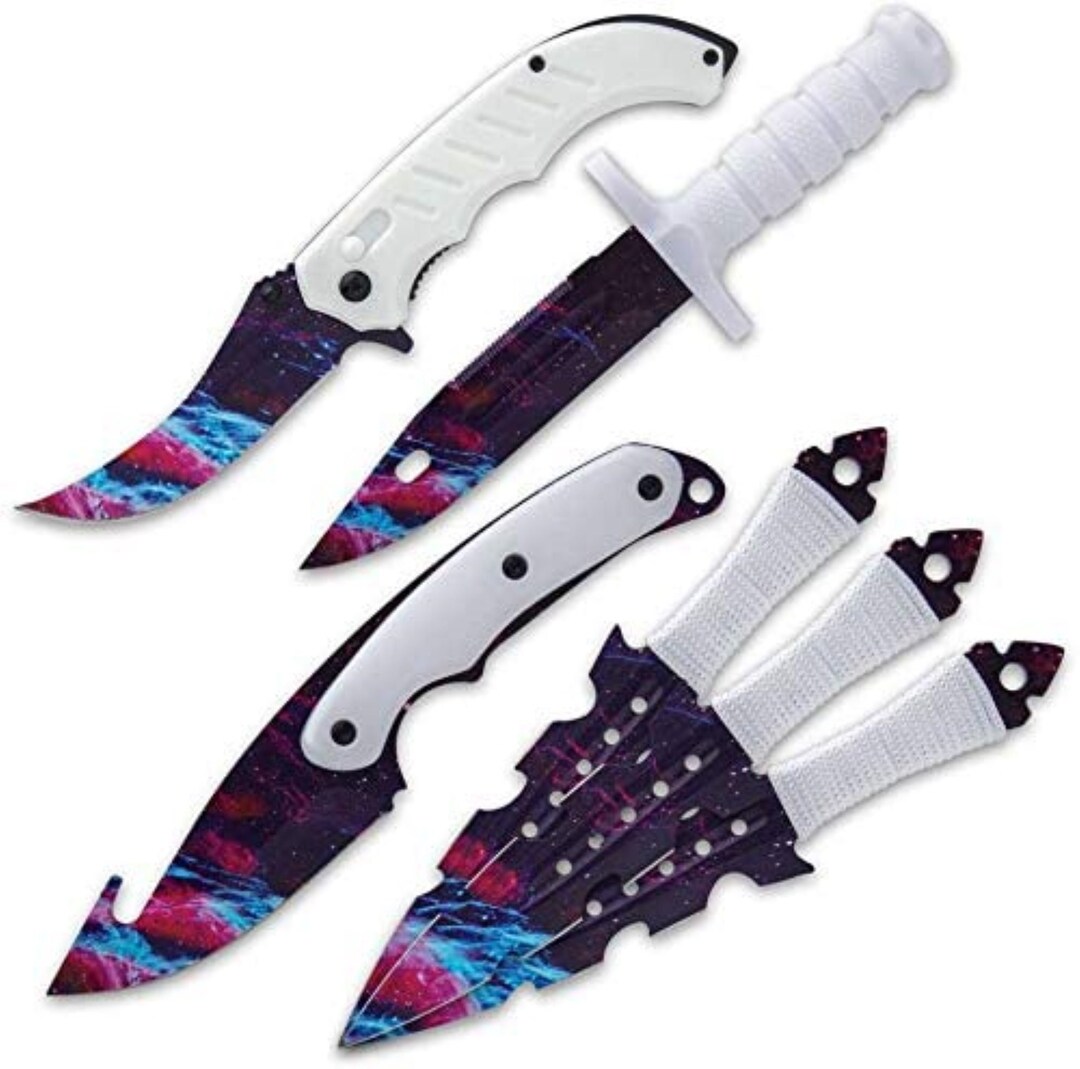 Cosmic Battle Set With Sheaths Stainless Steel Blades, TPU Handles ...