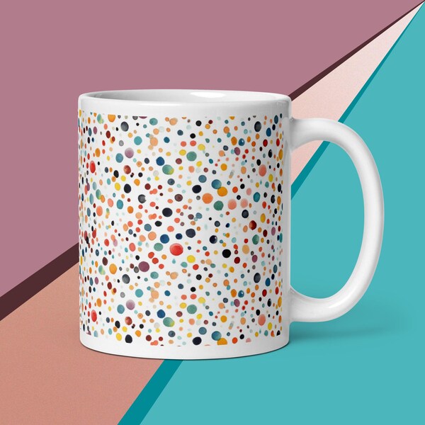 Polka Dot Mug - Etsy
