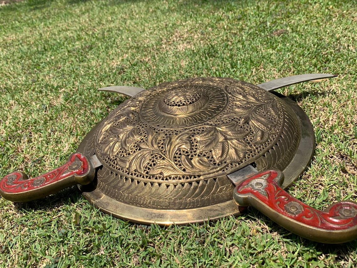 Damascus Sword, Vintage Mughal Armour and Swords, Vintage Sword,mughal ...