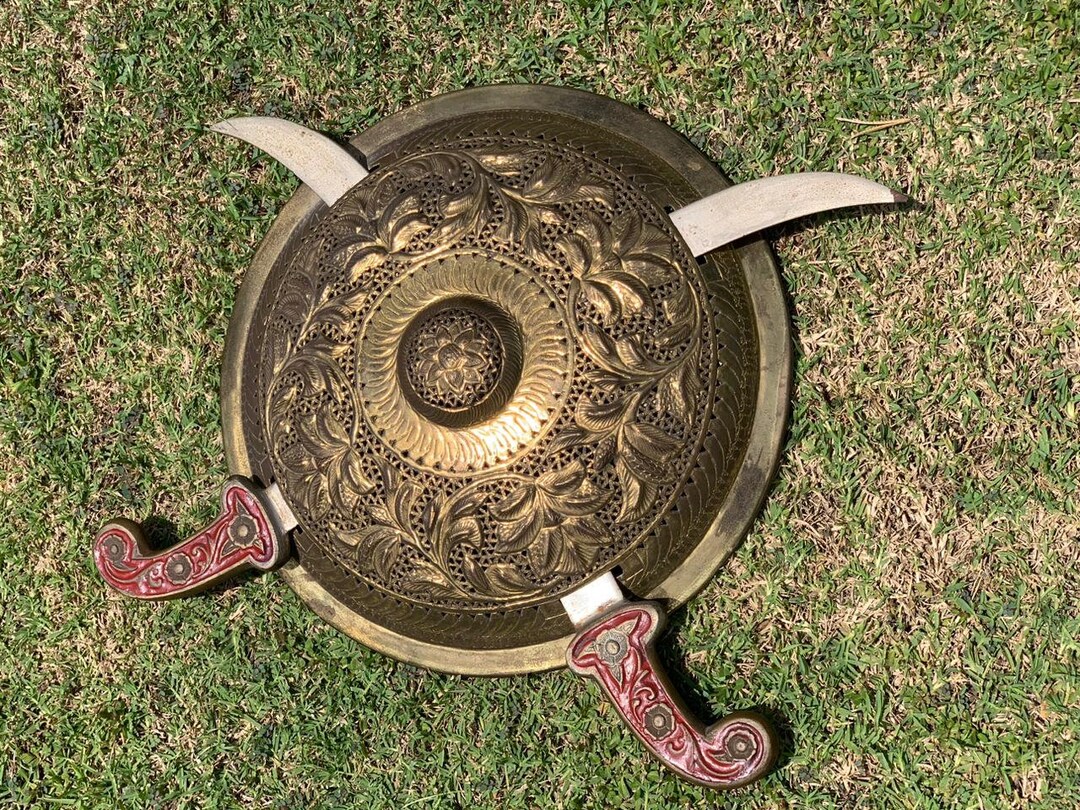 Damascus Sword, Vintage Mughal Armour and Swords, Vintage Sword,mughal ...