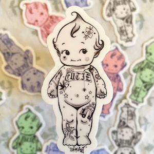 Kewpie Baby Sticker Kewpie Tattoo Sticker Laptop Sticker Cute Stickers ...