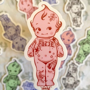 Kewpie Baby Sticker Kewpie Tattoo Sticker Laptop Sticker Cute Stickers ...