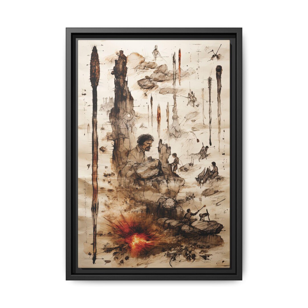 Fire of Origins | Prehistoric Memory Art Print - Etsy