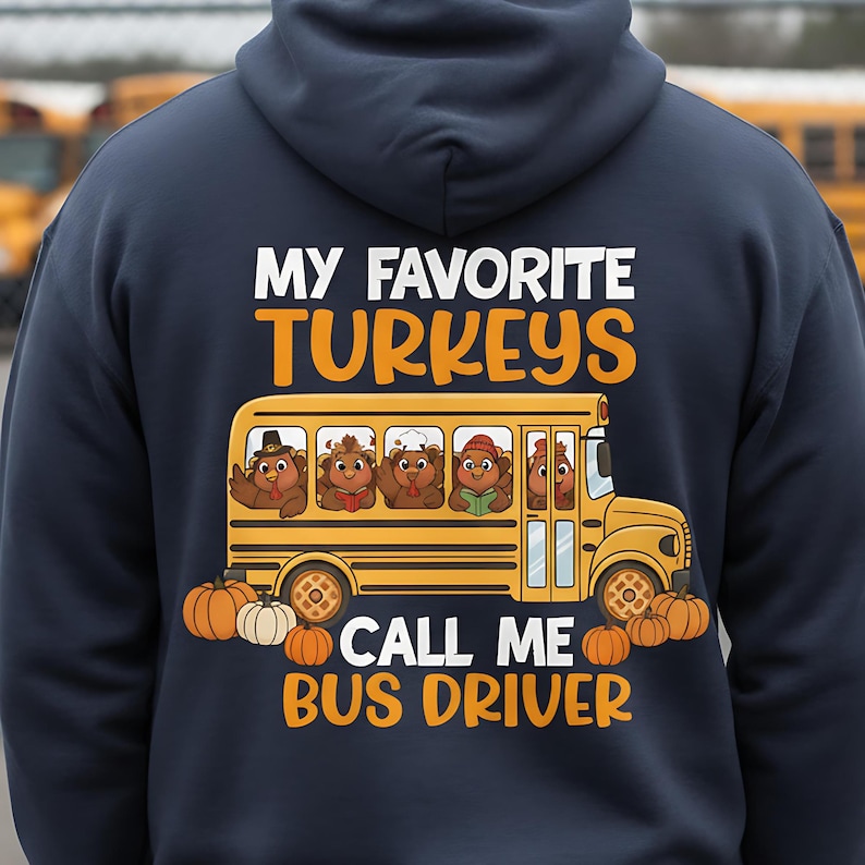 Thanksgiving School Bus Driver PNG: Turkey Design (digital Download) - Etsy