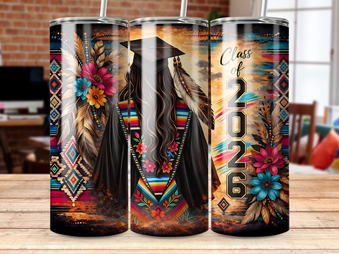 Native Pride Graduation Tumbler Wrap | Class of 2026 Indigenous ...