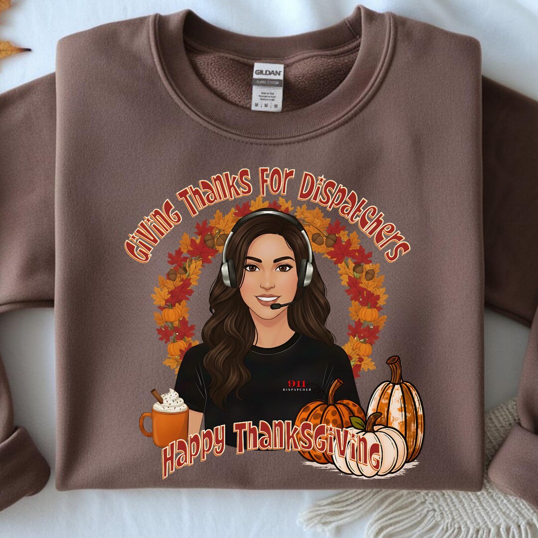 Giving Thanks for Dispatchers | Thanksgiving 911 Dispatcher PNG | Fall ...
