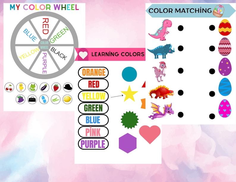Color Matching Activities,let's Explore Colors,world of Colors,fun ...