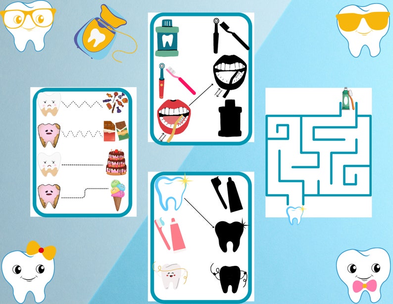 Preschool Toddler Activities Dental Health, Printable Homeschool ...