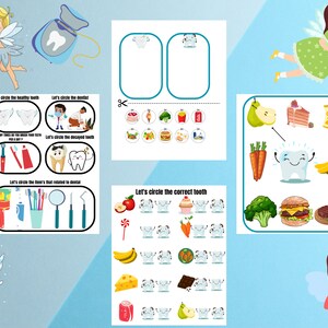 Preschool Toddler Activities Dental Health, Printable Homeschool ...