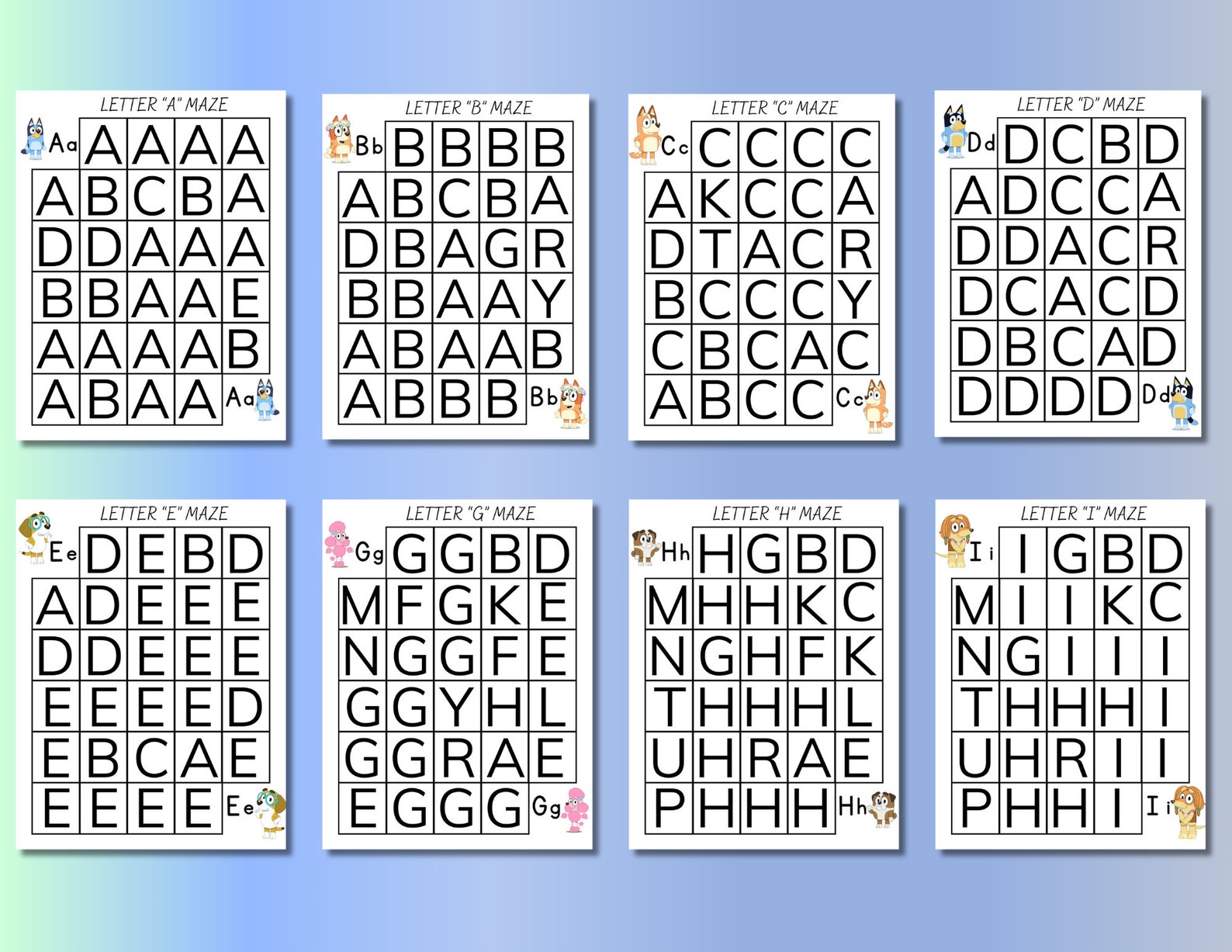 Bluey Busy Book,alphabet Busy Book,bluey Activity Book,bluey Activity ...