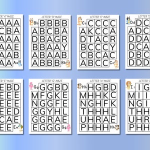 Bluey Busy Book,alphabet Busy Book,bluey Activity Book,bluey Activity ...