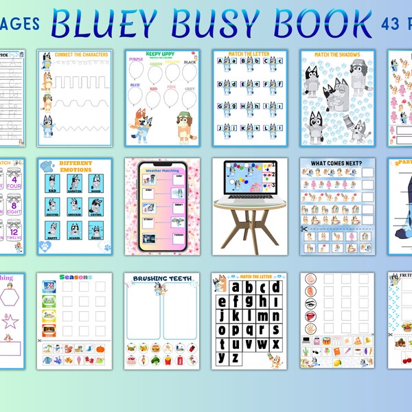 Busy Book Printable - Etsy