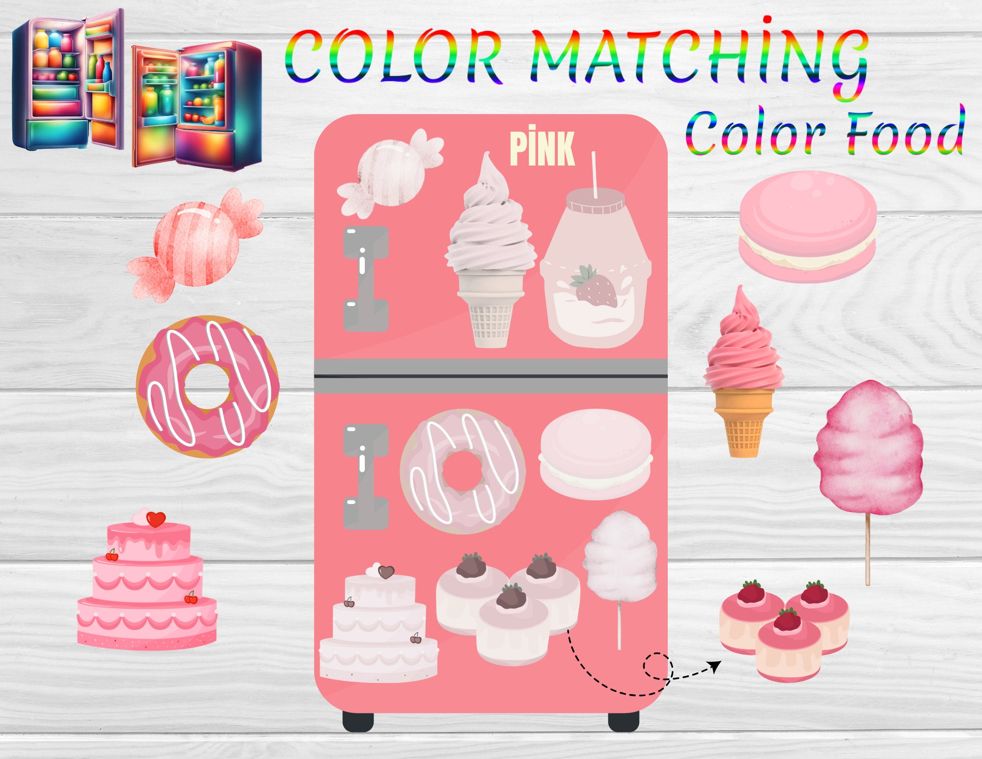Color Matching Activities Color Sorting Game, Toddler Busy Book ...