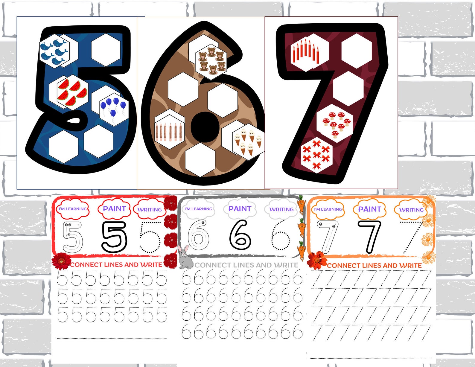 Preschool Printables Numbers 0-10,learning Numbers,preschool Learning ...