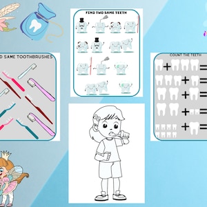 Preschool Toddler Activities Dental Health, Printable Homeschool ...