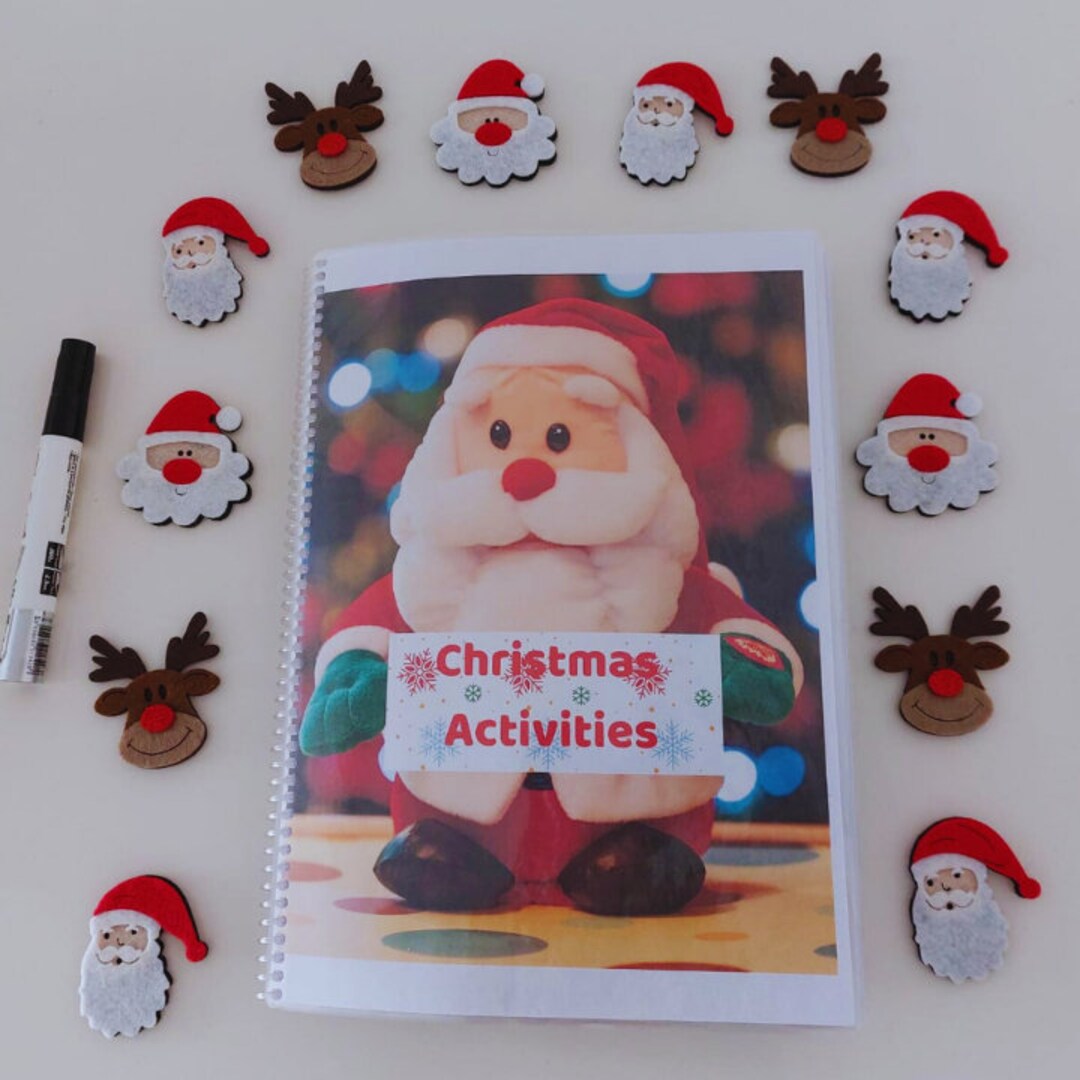 Toddler Busy Book , Christmas Busy Book Printable, Busy Book for ...