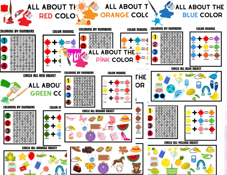Color Matching Activities,let's Explore Colors,world of Colors,fun ...