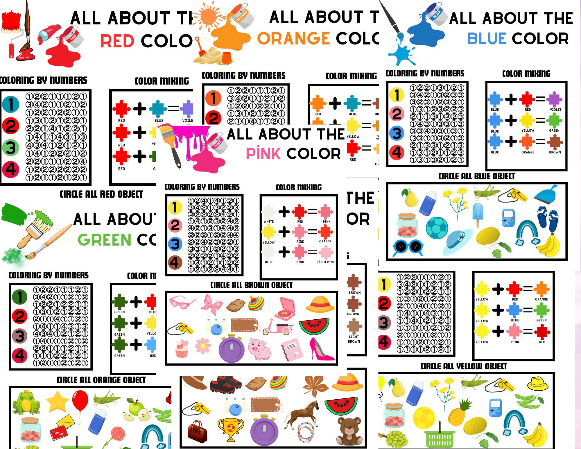 Color Matching Activities,let's Explore Colors,world of Colors,fun ...
