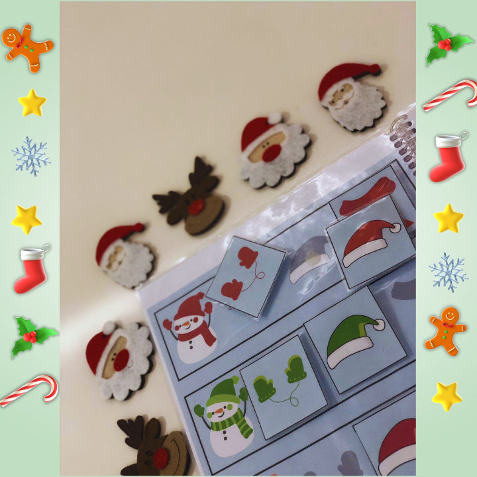 Toddler Busy Book , Christmas Busy Book Printable, Busy Book for ...