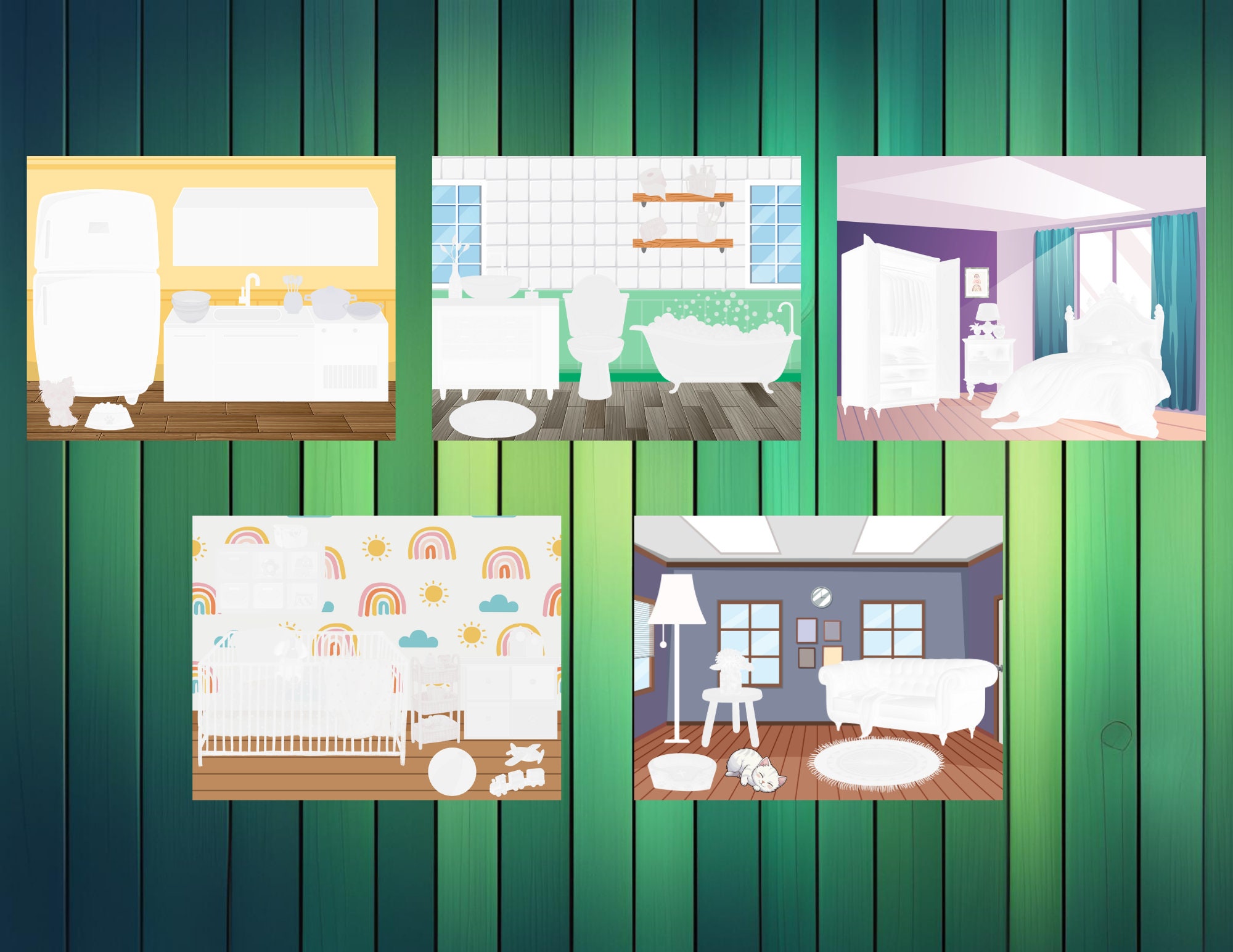 Toddler Busy Book,preschool Curriculum, Household Things Sorting ...