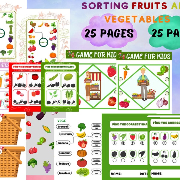 Vegetables Fruits - Etsy