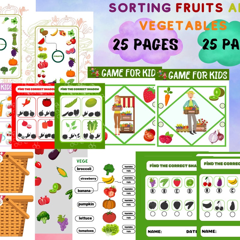 Vegetables Fruits - Etsy