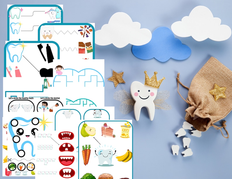 Preschool Toddler Activities Dental Health, Printable Homeschool ...