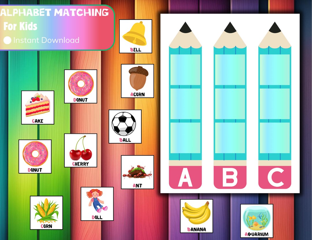 Alphabet Activities , Alphabet Matching , Alphabet Worksheets , School ...
