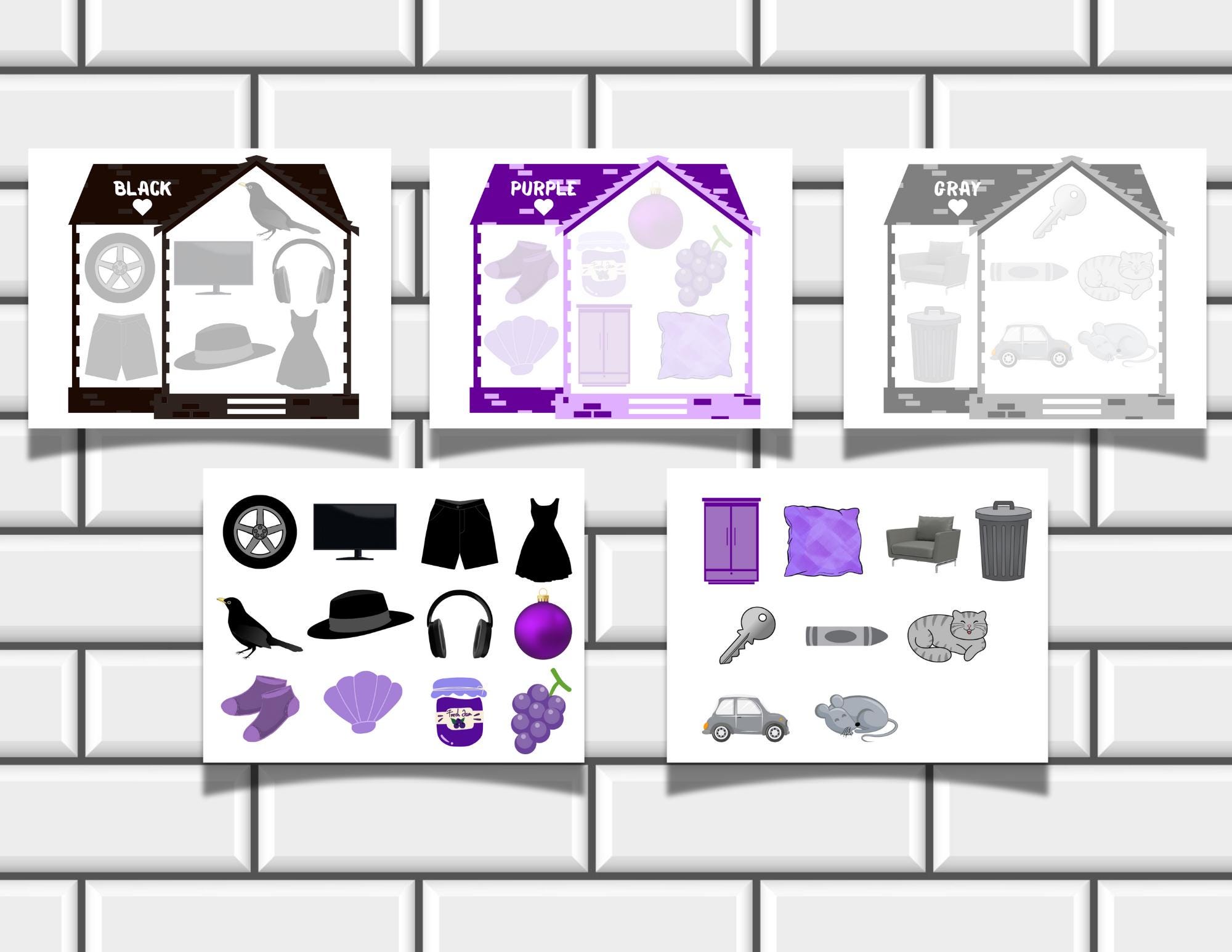 Color Matching Activity,toddler Color Matching,montessori Color ...