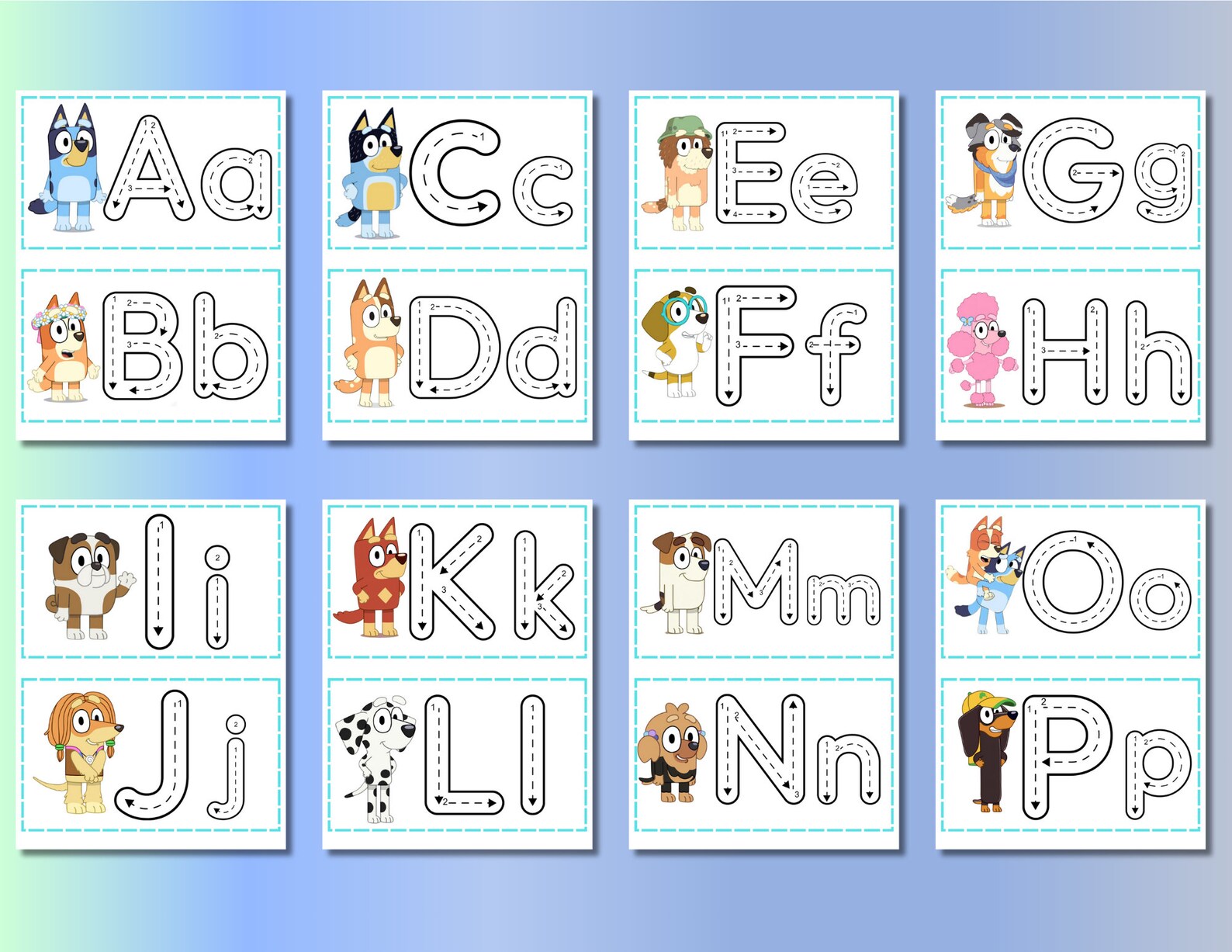 Bluey Busy Book,alphabet Busy Book,bluey Activity Book,bluey Activity ...