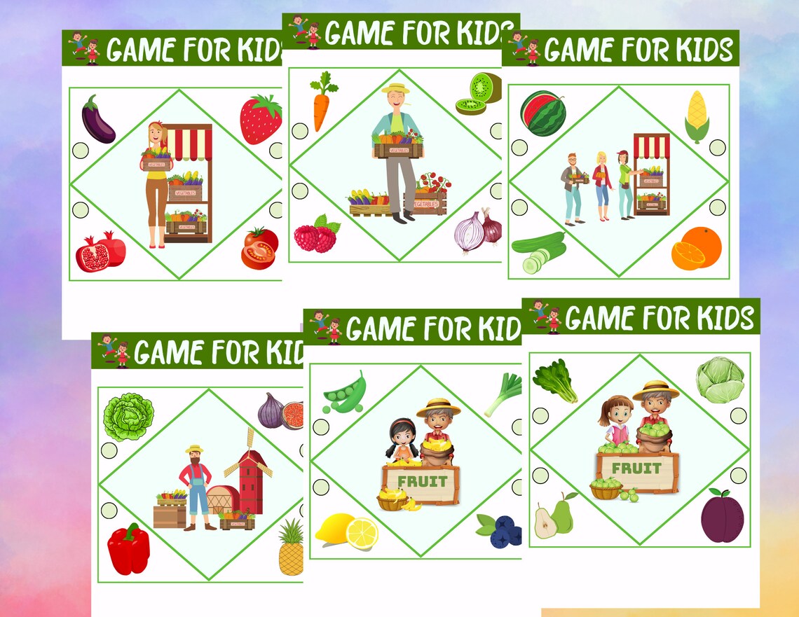 Fruits and Vegetables Sort Fruits and Vegetables - Etsy