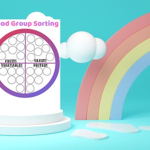 Food Group Sorting Activity Game, Food Plate Activity, Homeschool ...