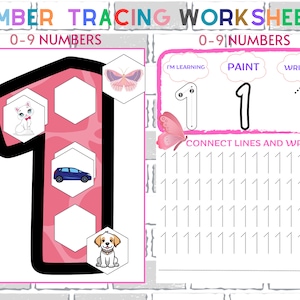 Preschool Printables Numbers 0-10,learning Numbers,preschool Learning ...