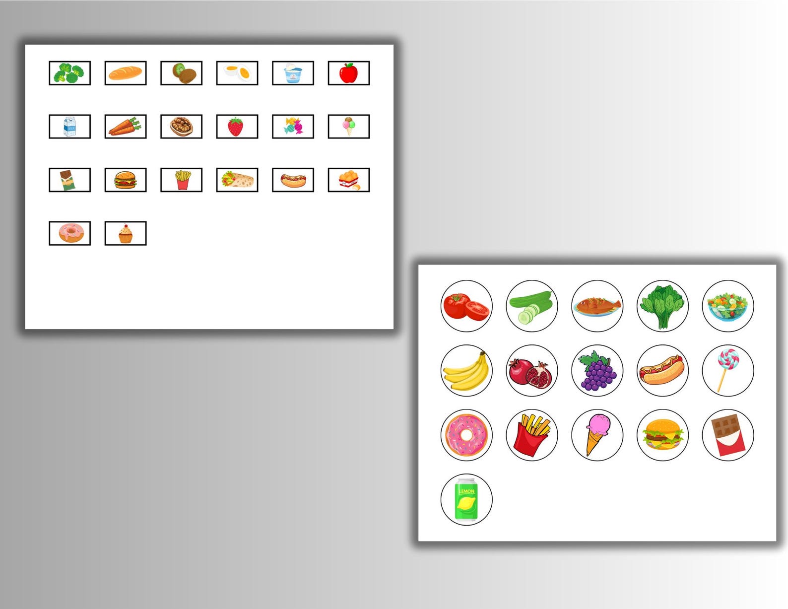 Healthy or Unhealthy Food Sorting Game,healthy Vs Unhealthy Food ...