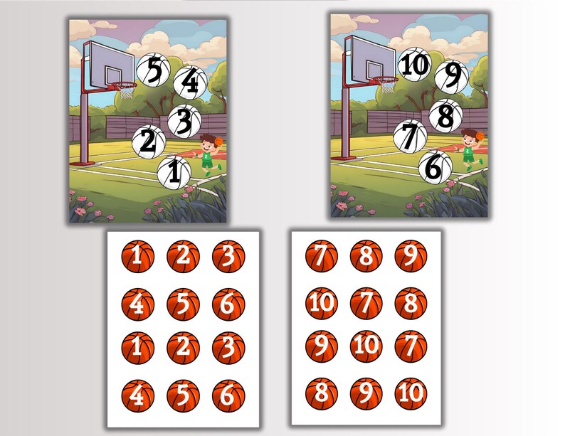 Basketball Numbers,preschool Math, Beginning Math,preschool Worksheets ...