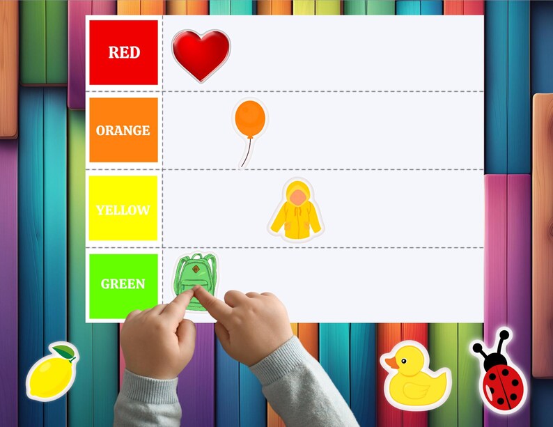 Color Sorting Activities - Color Matching Games - Toddler Busy Book ...