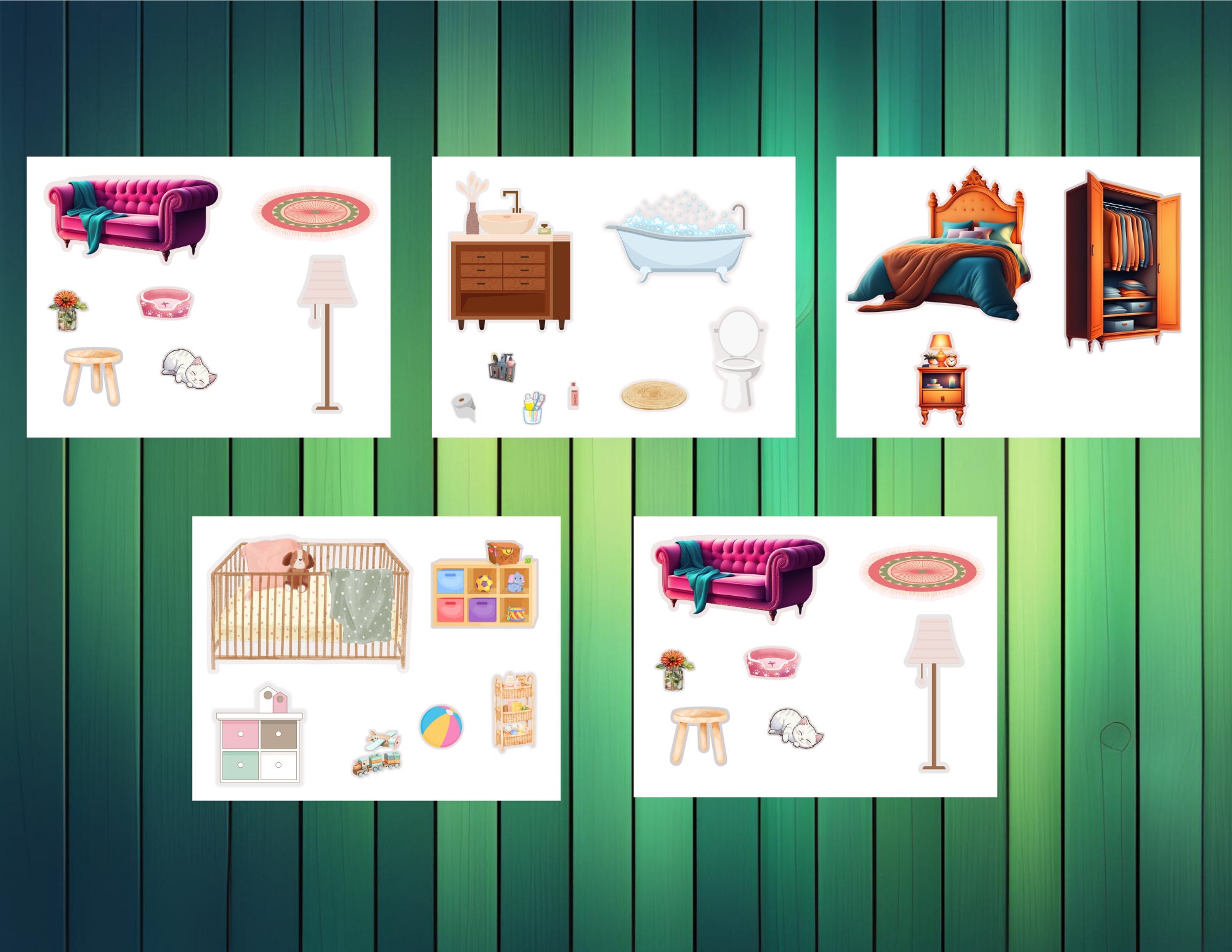 Toddler Busy Book,preschool Curriculum, Household Things Sorting ...