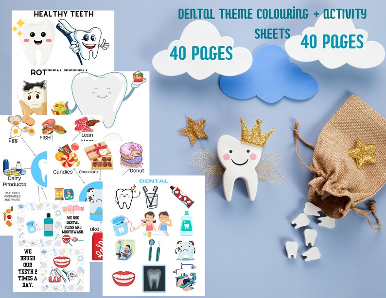 Preschool Toddler Activities Dental Health, Printable Homeschool ...