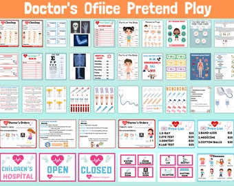 Doctor Pretend Play, Printable Hospital Dramatic Play, Preschool ...