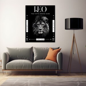 Leo Poster | Leo Astrology Gifts | Astrology Poster | Leo Wall Art ...