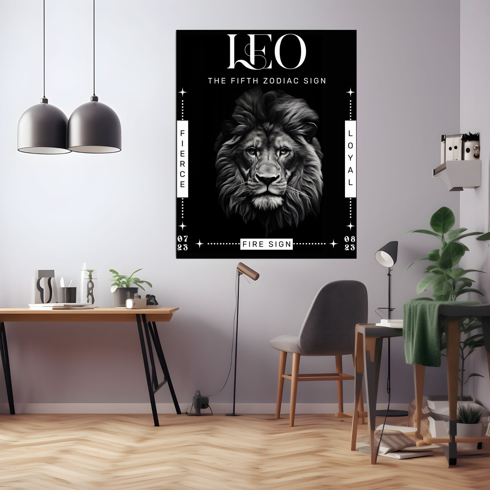 Leo Poster | Leo Astrology Gifts | Astrology Poster | Leo Wall Art ...