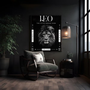 Leo Poster | Leo Astrology Gifts | Astrology Poster | Leo Wall Art ...