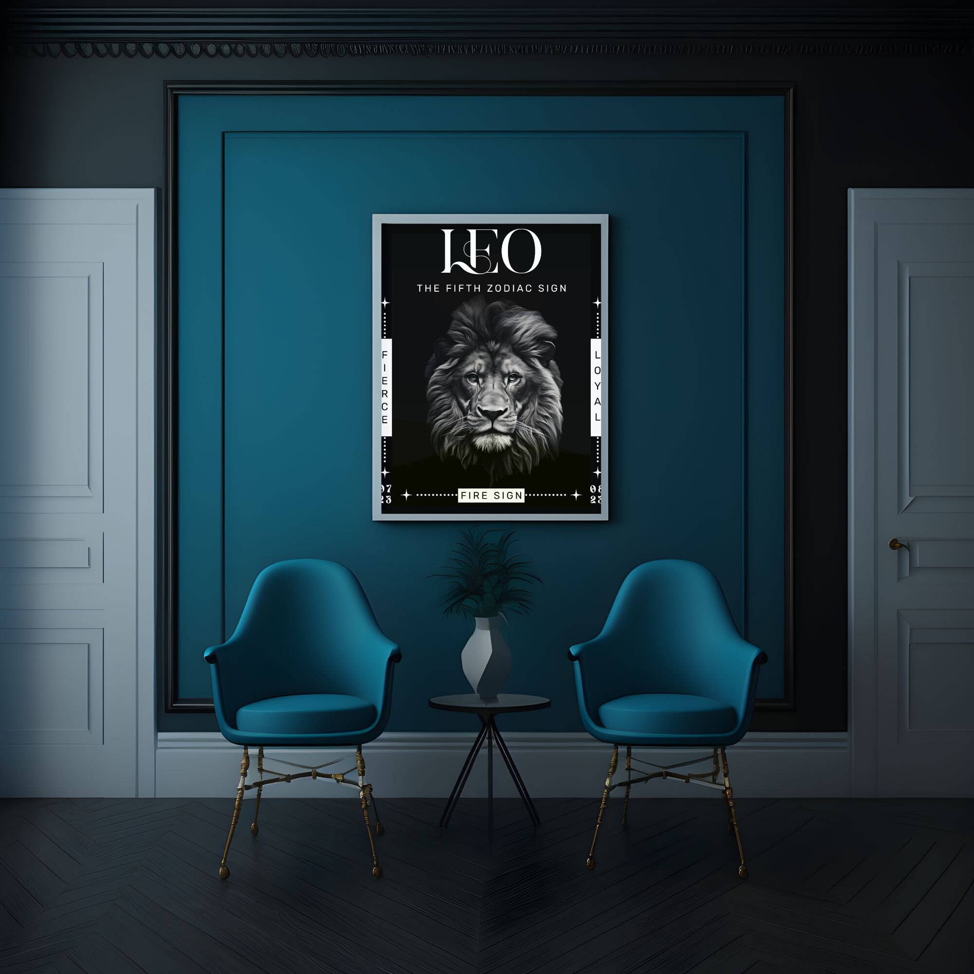 Leo Poster | Leo Astrology Gifts | Astrology Poster | Leo Wall Art ...
