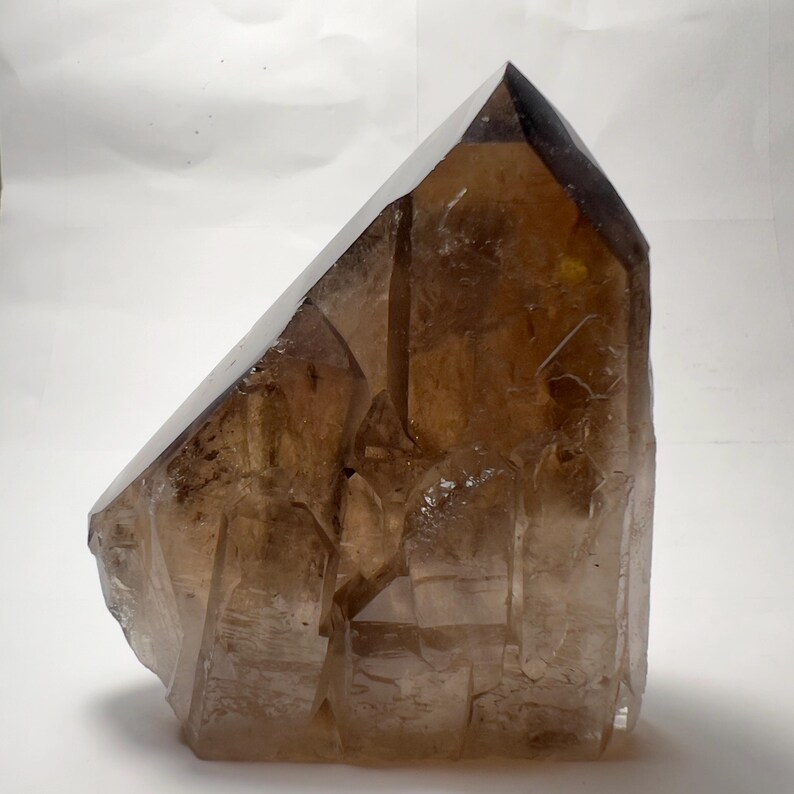 Premium Dark Smoky Quartz–2.75” Tall, 165 Grams, Polished Top, Cut Base ...