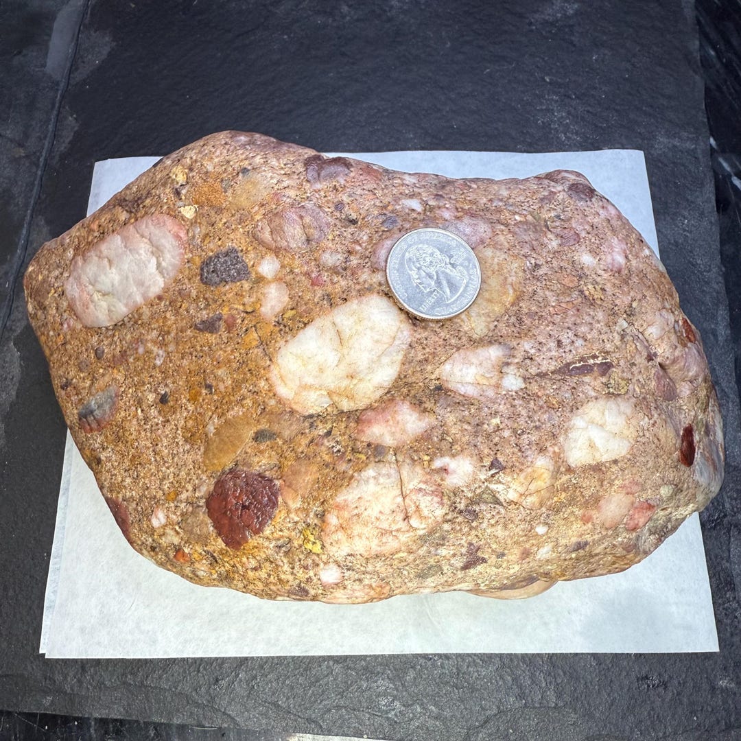 Extra Large Pudding Stone – Natural Conglomerate Rock, Arizona Decor - Etsy