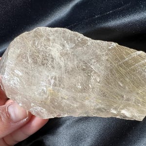 Stunning Large Clear Quartz TERMINATED Crystal With Golden Rutile ...